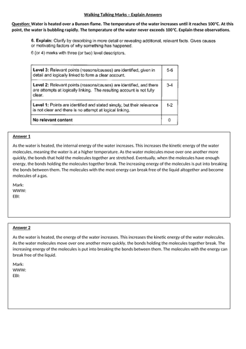 Changes of state lesson AQA combined physics | Teaching Resources
