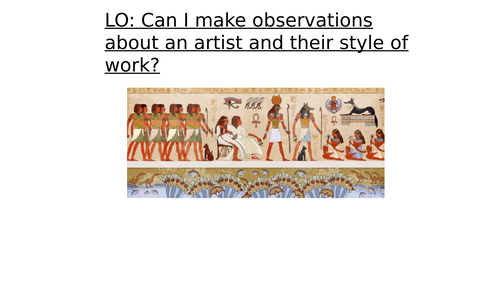 Egyptian Art lesson | Teaching Resources