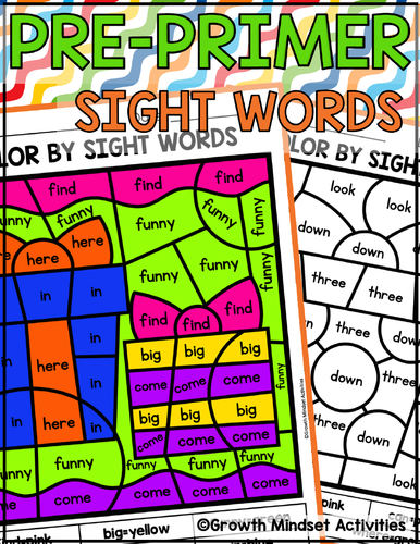 Pre-Primer Sight Words | Teaching Resources