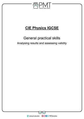 CIE IGCSE Physics Practical Notes | Teaching Resources CIE IGCSE Physics Practical Notes | Teaching Resources