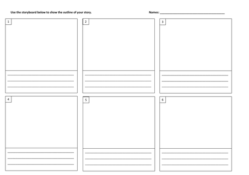 Storyboard Template A3