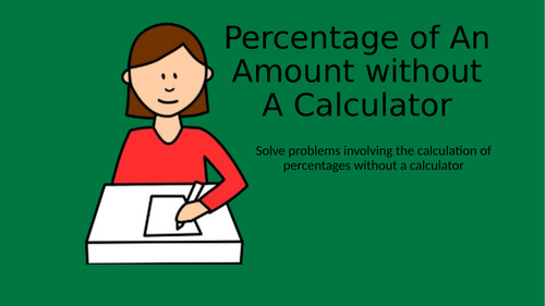 New Functional Skills Maths -Percentage of Amounts FULL LESSON-non ...
