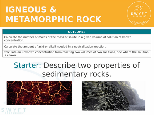 KS3 ~ Year 8 ~ Igneous & Metamorphic Rock | Teaching Resources