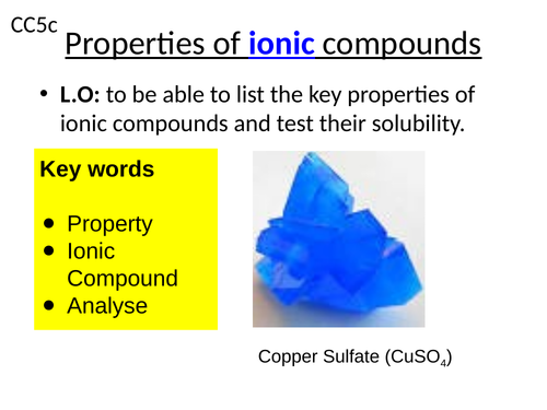 Edexcel - finding ionic compounds inc practical | Teaching Resources