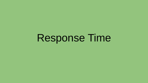 Response Time | Teaching Resources
