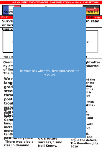 MFL/German/French Open Evening Display | Teaching Resources MFL/German/French Open Evening Display | Teaching Resources