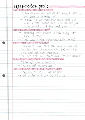 Key Quotes: Characters in An Inspector Calls | Teaching Resources