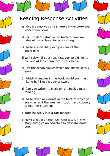 Guided Reading Response Tasks KS1 & KS2 | Teaching Resources