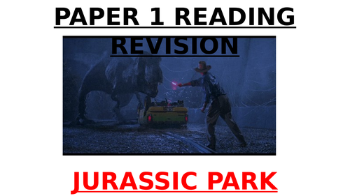 JURASSIC PARK - EDUQAS Q1 & Q2 Paper 1 Reading PowerPoint + extract ... JURASSIC PARK - EDUQAS Q1 & Q2 Paper 1 Reading PowerPoint + extract ...