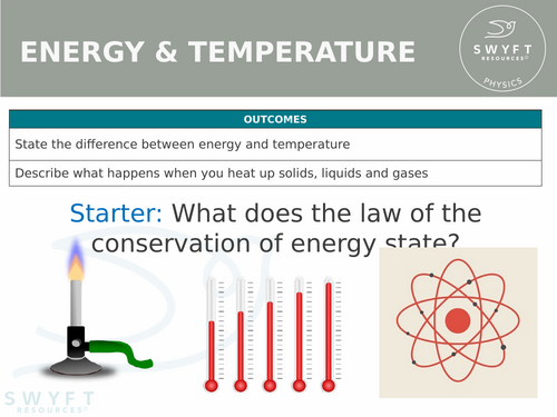 KS3 ~ Year 8 ~ Energy & Temperature | Teaching Resources