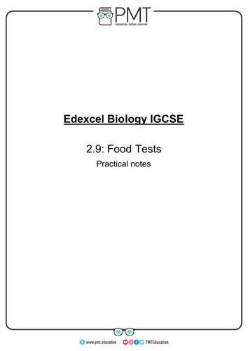 Edexcel IGCSE Biology Practical Notes | Teaching Resources Edexcel IGCSE Biology Practical Notes | Teaching Resources