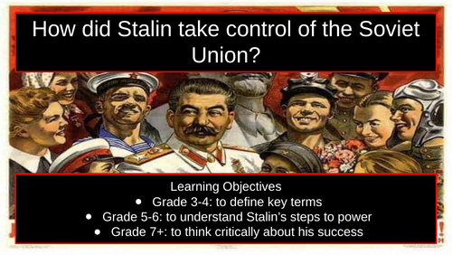 Edexcel iGCSE Stalin's steps to power lesson pack | Teaching Resources