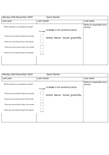 Grammar starters | Teaching Resources