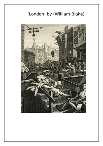 ‘London’ Poem (William Blake) Comprehension Questions | Teaching Resources