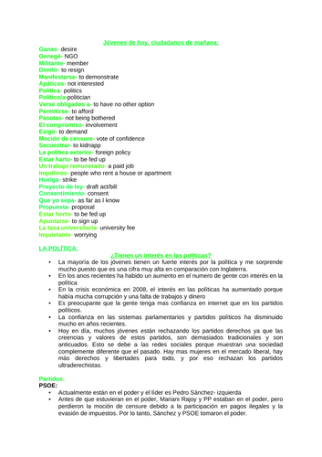 AQA SPANISH- Jóvenes de hoy PACK | Teaching Resources