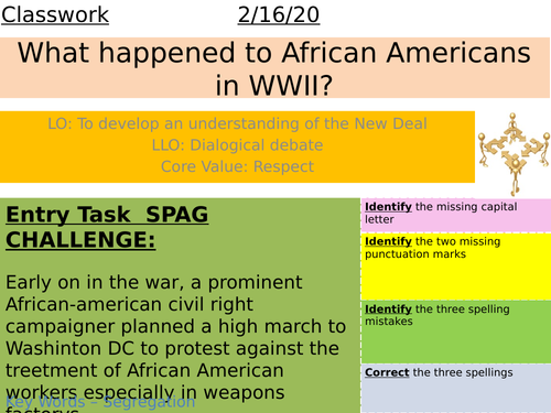 World War Two WWII African Americans | Teaching Resources