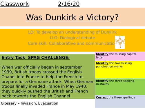 Dunkirk | Teaching Resources