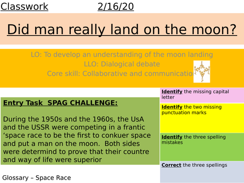 The Moon Landing | Teaching Resources