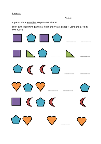 Patterns | Teaching Resources