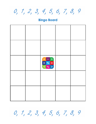 Universal bingo board | Teaching Resources