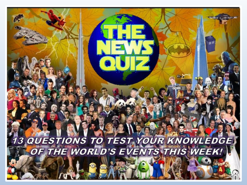 The News Quiz 24th February - 2nd March 2020 Form Tutor Time Current ...