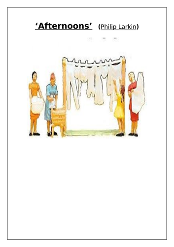 ‘Afternoons’ Poem (Philip Larkin) Comprehension Questions | Teaching ...