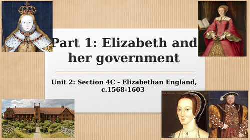 Introduction to Elizabeth I and her background and character | Teaching ...