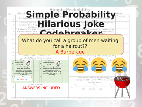 Simple Probability Codebreaker- SUITABLE FOR HOME LEARNING | Teaching Resources
