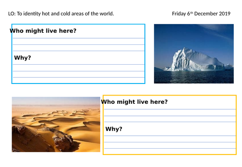 Hot and Cold Environments | Teaching Resources