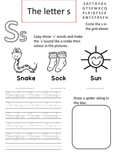The letter s phonic | Teaching Resources