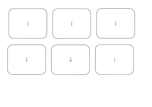 Equivalent Fractions Matching Cards | Teaching Resources