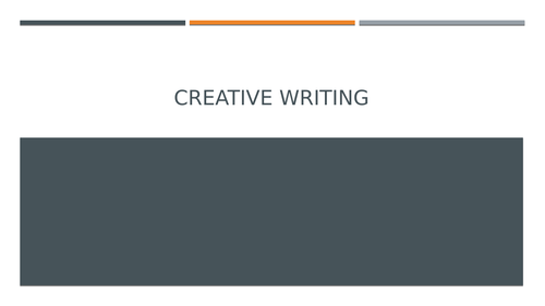 Creative Writing 2 | Teaching Resources