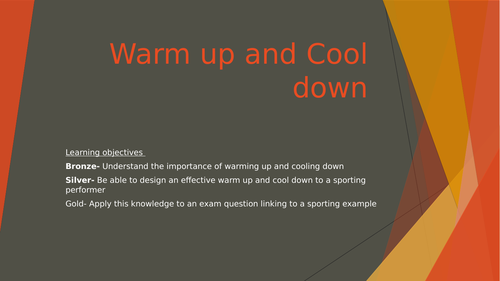 Warm Up And Cool Down Teaching Resources