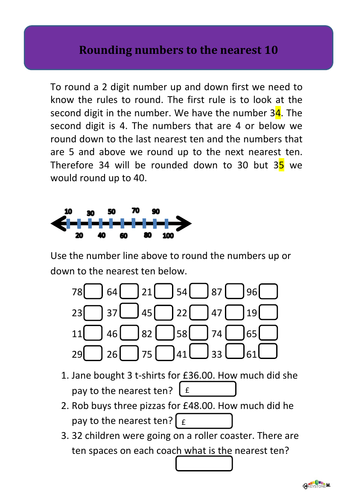 Round to the nearest 100 year 4 math | Teaching Resources
