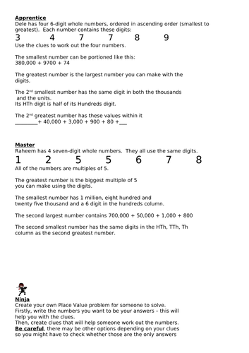 Year 6 Maths Mastery: Place Value | Teaching Resources Year 6 Maths Mastery: Place Value | Teaching Resources