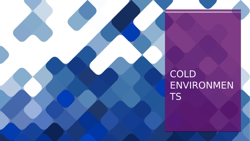 Cold Environments - Complete Topic (AQA GCSE Geography) | Teaching ...