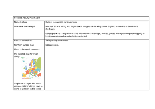 Who Were The Vikings Lesson Plan | Teaching Resources