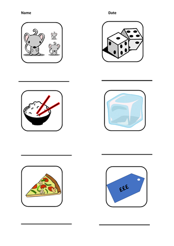 'ice' word family worksheet and activity | Teaching Resources