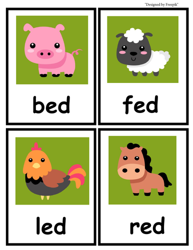 Short -e- sorting game (Farm Animals) | Teaching Resources