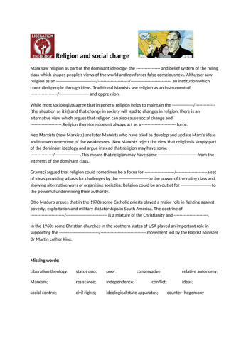 A Level Sociology - Religion and Social Change | Teaching Resources