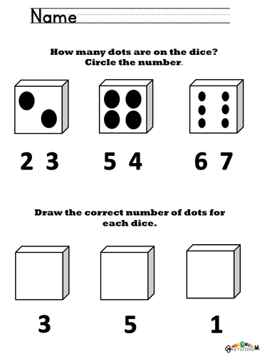 Count the dots on the dice | Teaching Resources