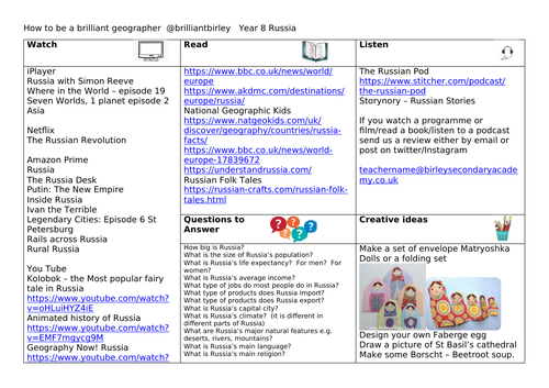 Remote Learning about Russia | Teaching Resources