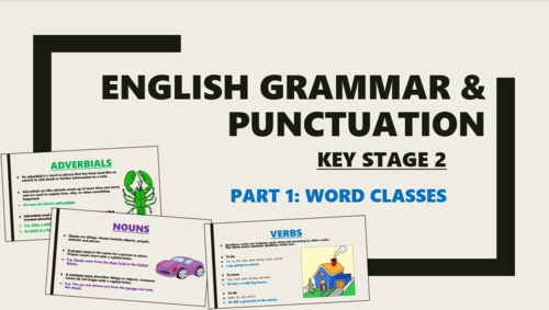 KS2 English Grammar and Punctuation - Word Classes | Teaching Resources