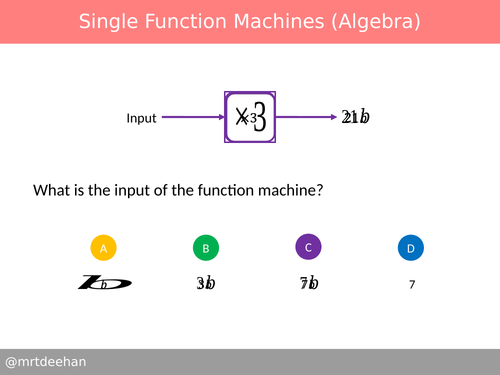 Single Function Machines (Algebra) Diagnostics Questions | Teaching ... Single Function Machines (Algebra) Diagnostics Questions | Teaching ...