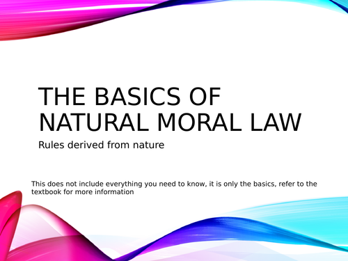 Natural Moral Law Ppt - AQA Religious Studies | Teaching Resources