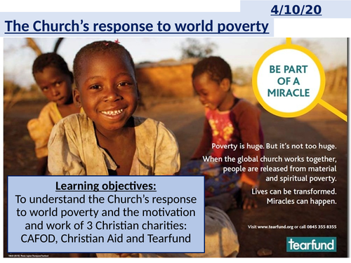 Church's response to world poverty GCSE RS Christianity AQA | Teaching ...