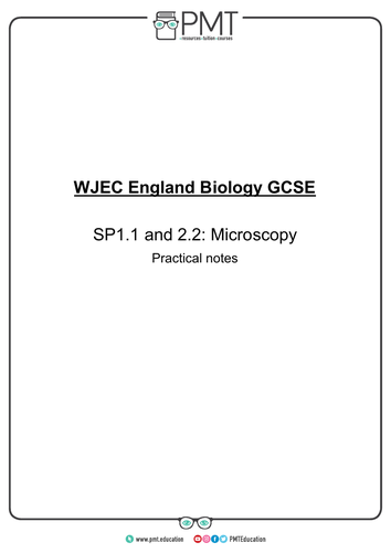 WJEC England/ Eduqas GCSE Biology Practical Notes | Teaching Resources WJEC England/ Eduqas GCSE Biology Practical Notes | Teaching Resources