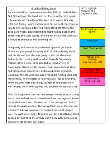 Little Red Riding Hood | Teaching Resources