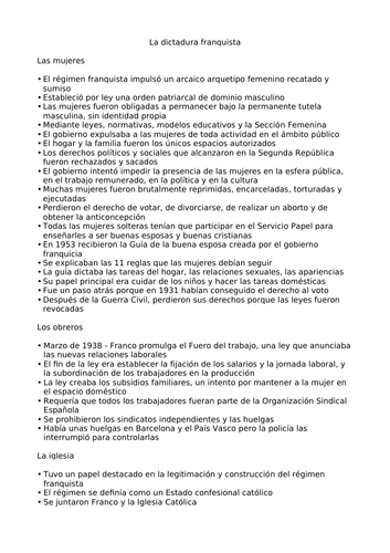 El Francisco - Factfile about life under Franco | Teaching Resources