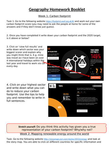 Home learning Earth's Resources | Teaching Resources